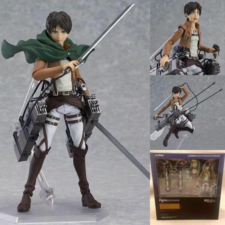 Фигурка атака титанов Эрен Йегер / Attack on Titan Eren Yeager figma 207 (15см)