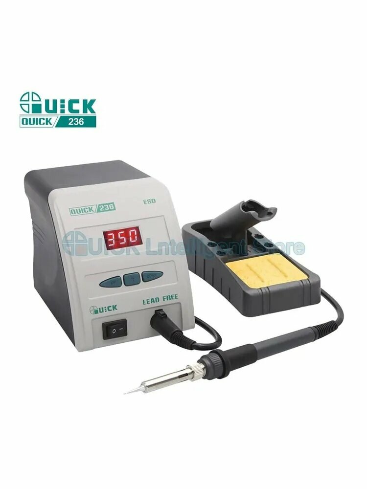 Quick Паяльная станция 90 Вт, Керамический нагреватель
