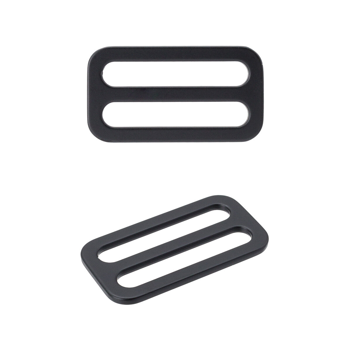 МВ 2343 Рамка-регулятор литая плоская 30мм (37*20мм) металл (M.Black черный матовый), 6 шт