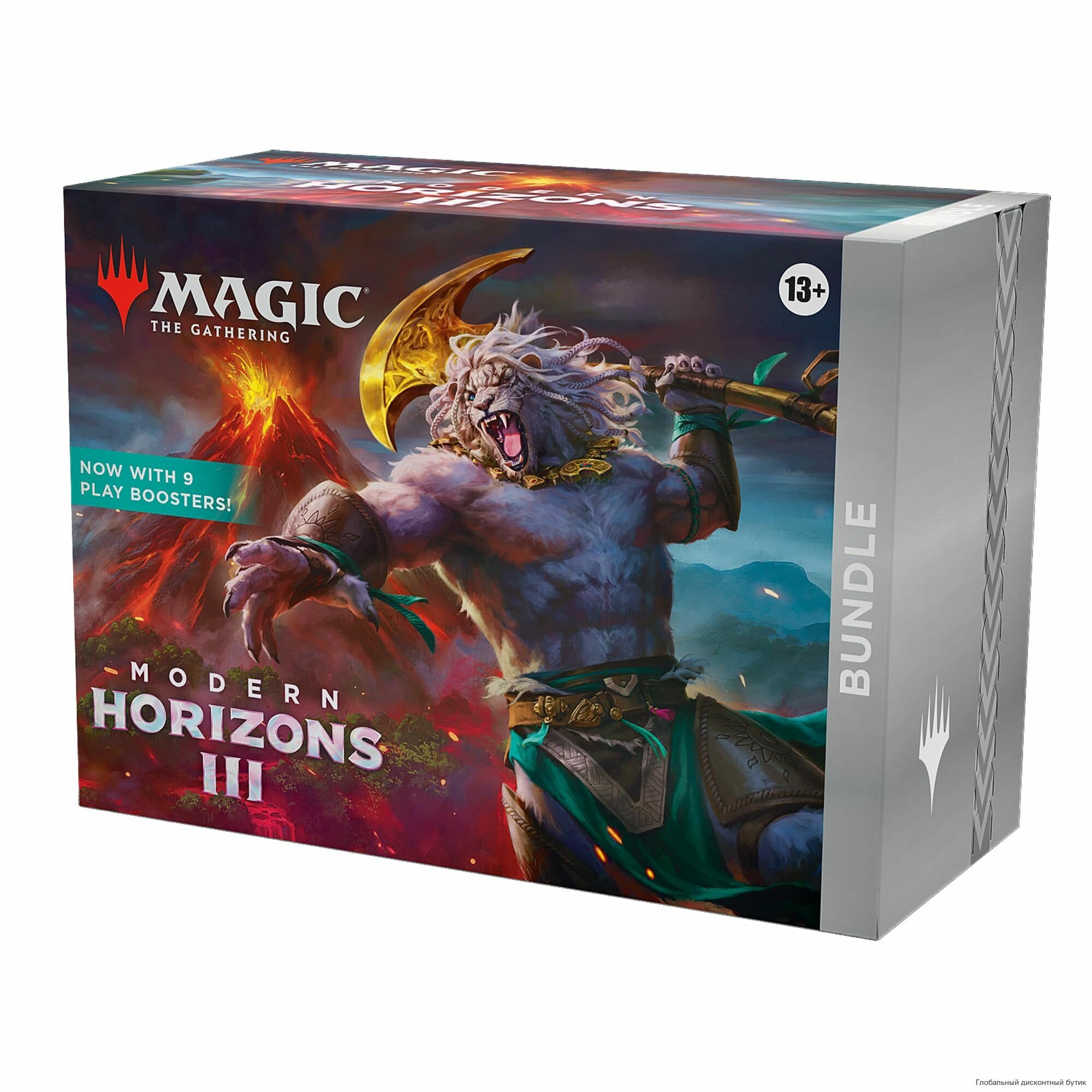 Magic: The Gathering Modern Horizons 3 Bundle - 9 Play Boosters, 30 Land Cards + Exclusive Accessories(Английский)