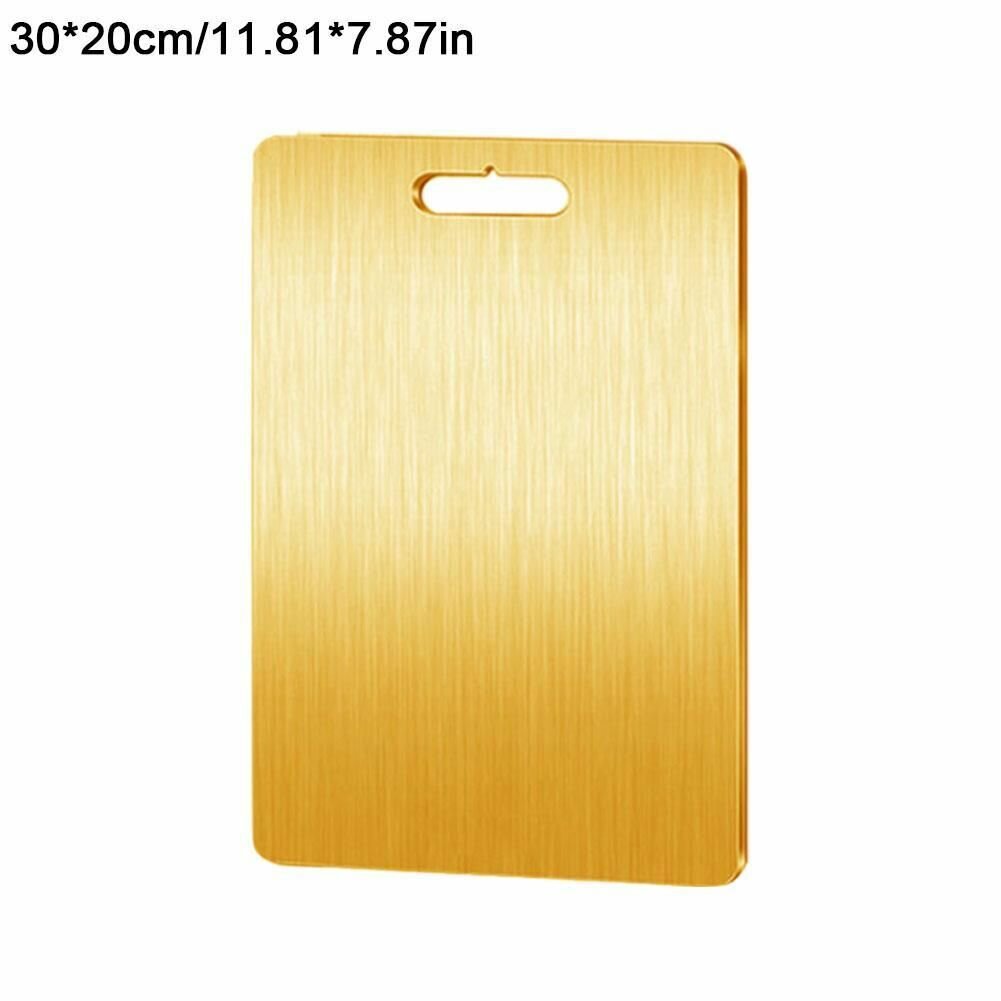 Доска разделочная для кухни металлическая из нержавеющей стали, двухсторонняя