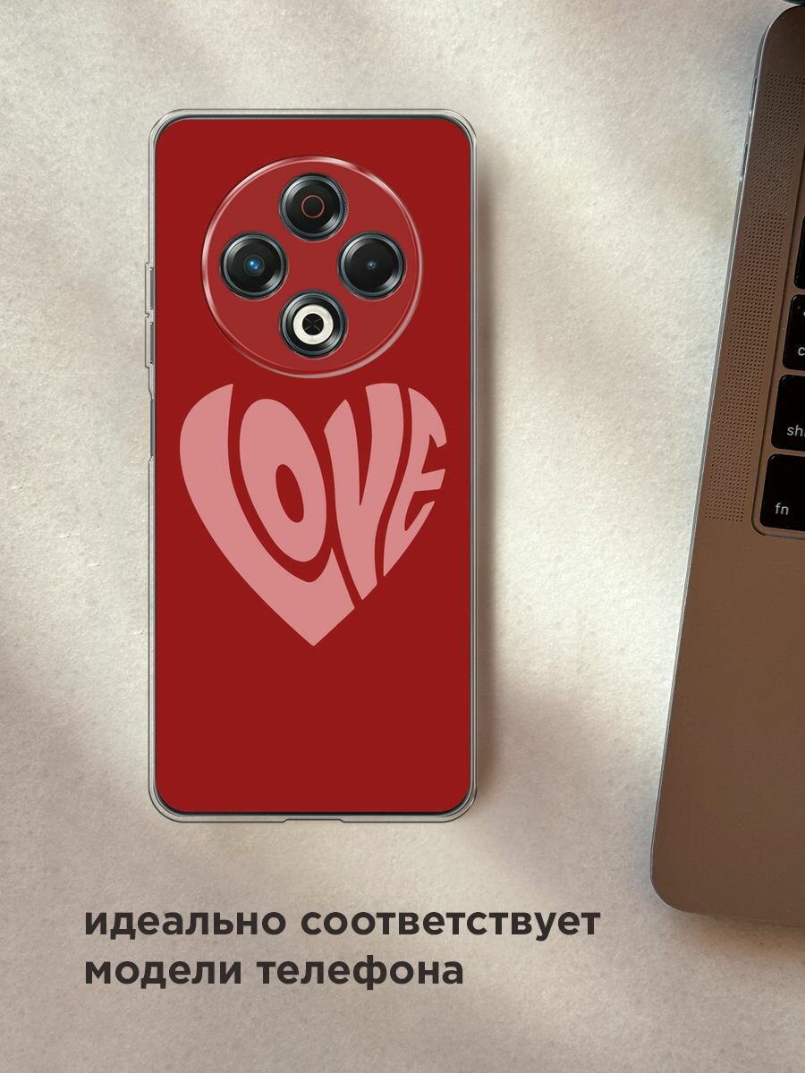 Чехол на Tecno Spark 30 / Текно Спарк 30 с принтом "Love heart 1 - 14 февраля" — фото 1