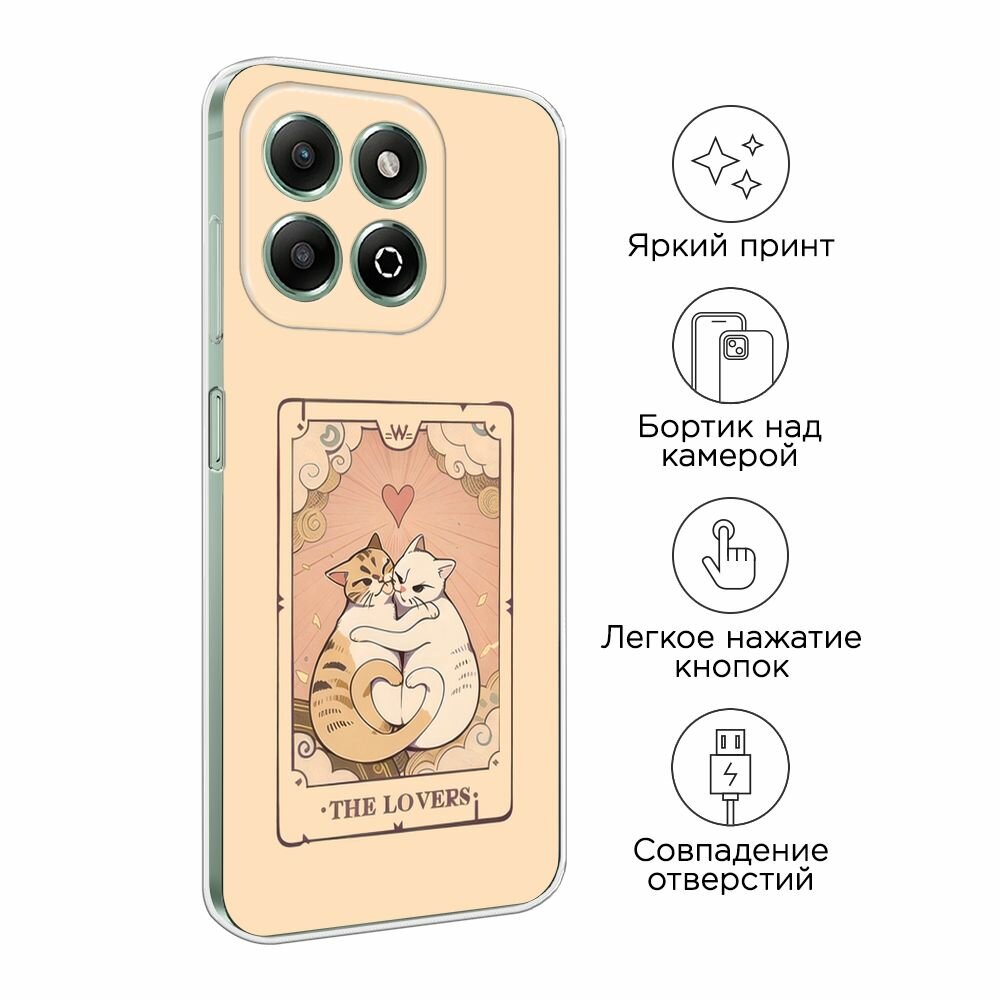 Чехол на Honor X6b / Хонор X6b с принтом "The lovers cats 1 - 14 февраля" — фото 1
