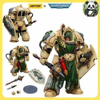 Фигурки героев JOYTOY x Warhammer 40,000 1/18 Dark Angels Deathwing Knight with Mace of Absolution 1 фигурки героев подвижные игрушки