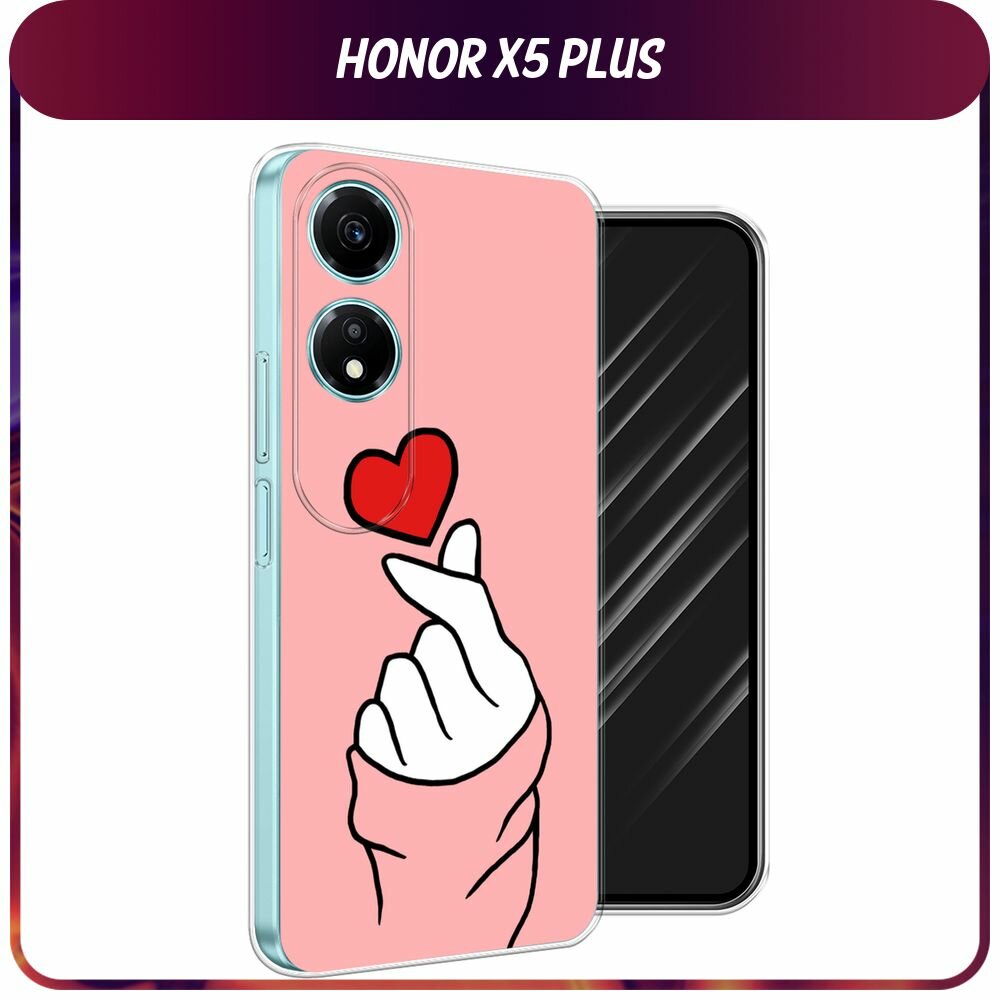 Чехол на Honor X5 Plus / Хонор X5 Плюс с принтом "Милое сердечко"