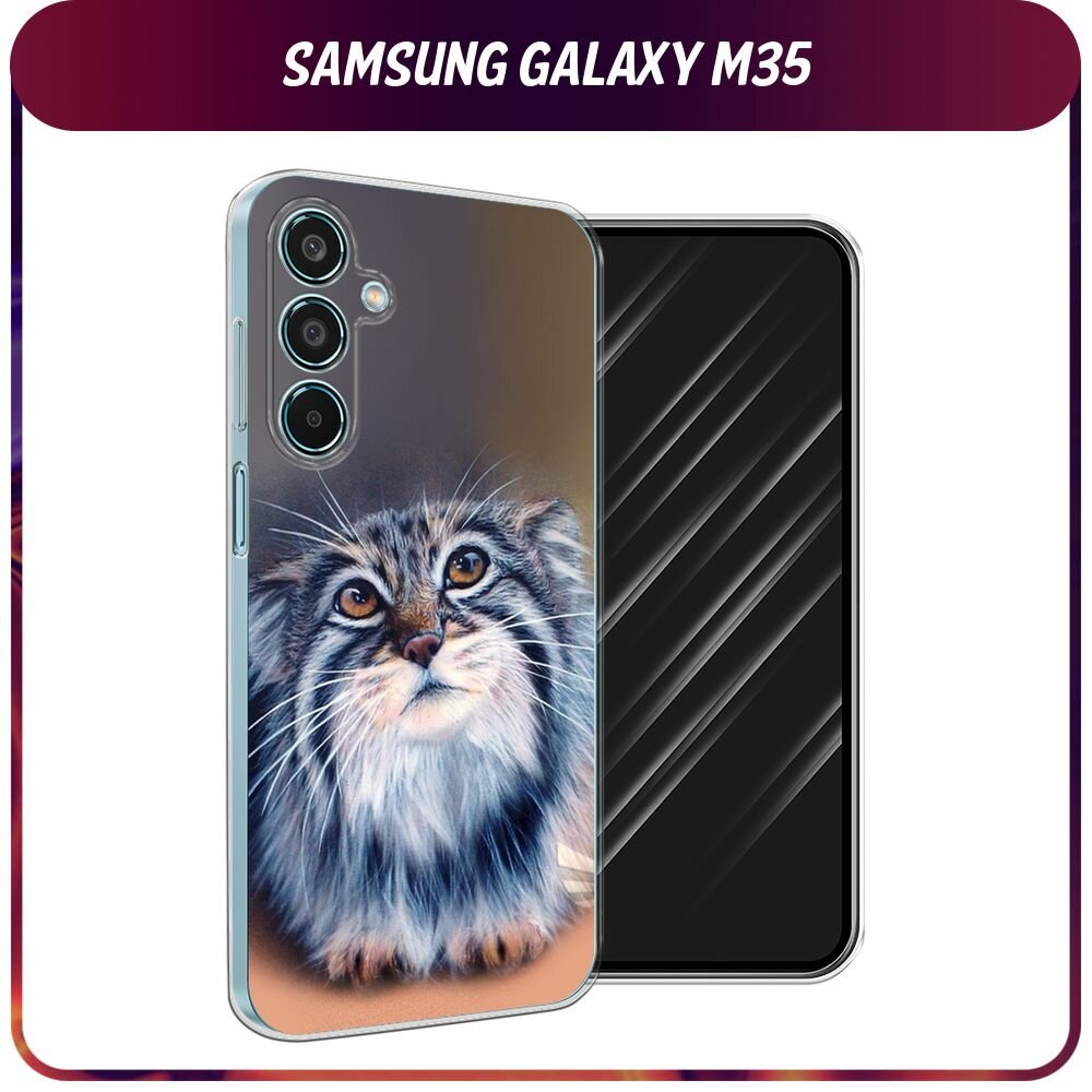 Чехол на Samsung Galaxy M35 / Самсунг Галакси M35 с принтом "Кот манул 2"