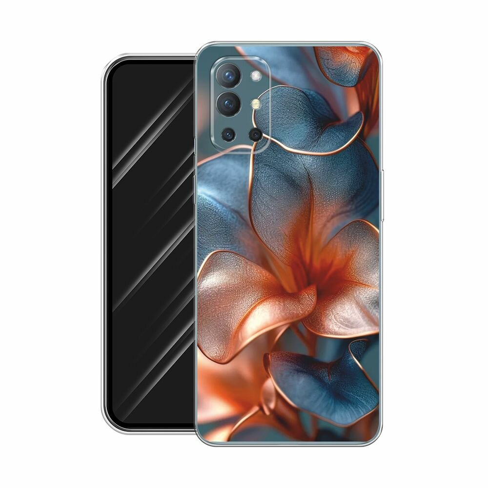 Чехол на OnePlus 9R / ВанПлас 9R с принтом "Жемчужные цветы" — фото 1
