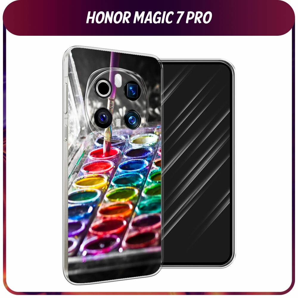 Чехол на Honor Magic 7 Pro / Хонор Мэджик 7 Про с принтом "Палитра красок"