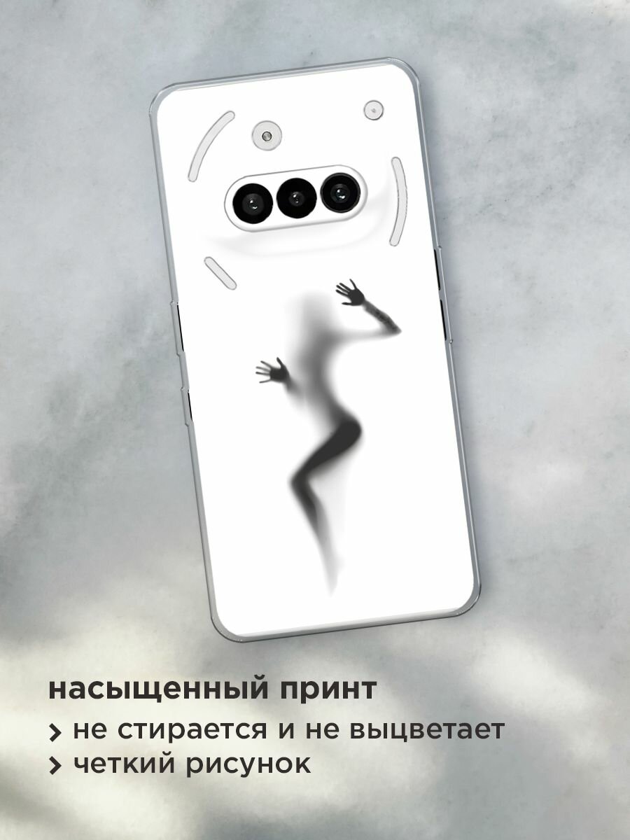 Чехол на Nothing Phone 3a / Нотинг Фон 3а с принтом "Девушка в душе" — фото 1