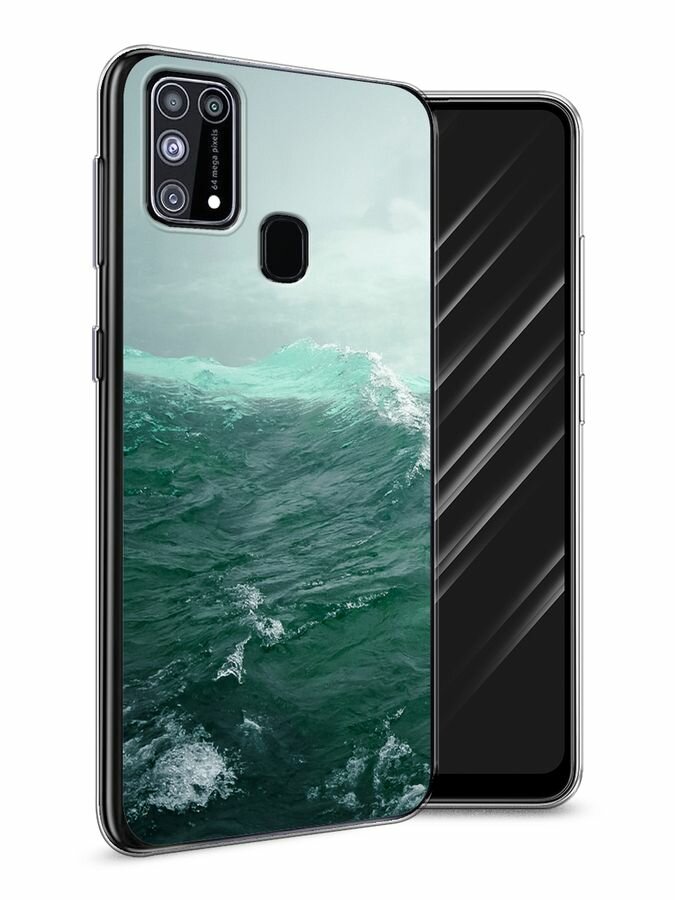 Чехол на Samsung Galaxy M31 / Самсунг Галакси М31 с принтом "Волны 12"