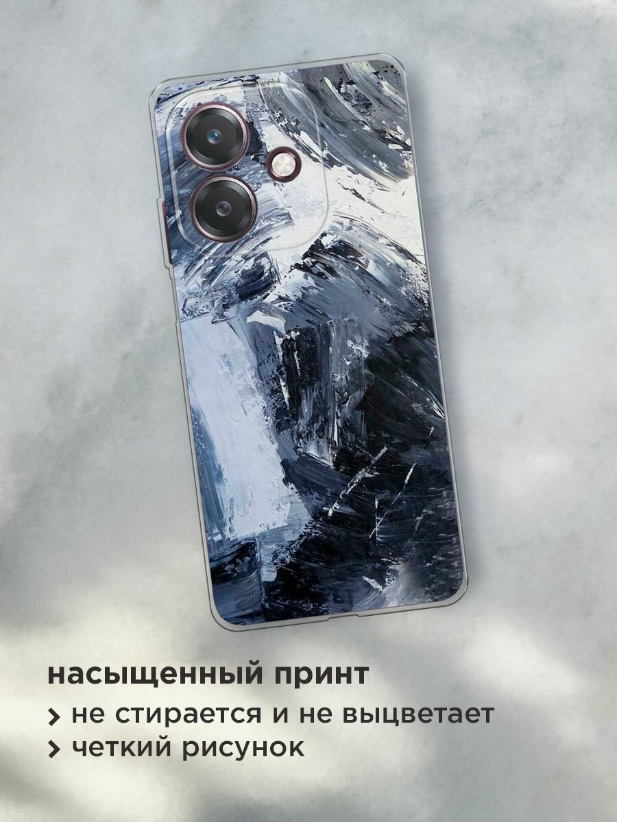 Чехол на Oppo A3/A3x / Оппо А3/A3x с принтом "Абстракция живопись" — фото 1