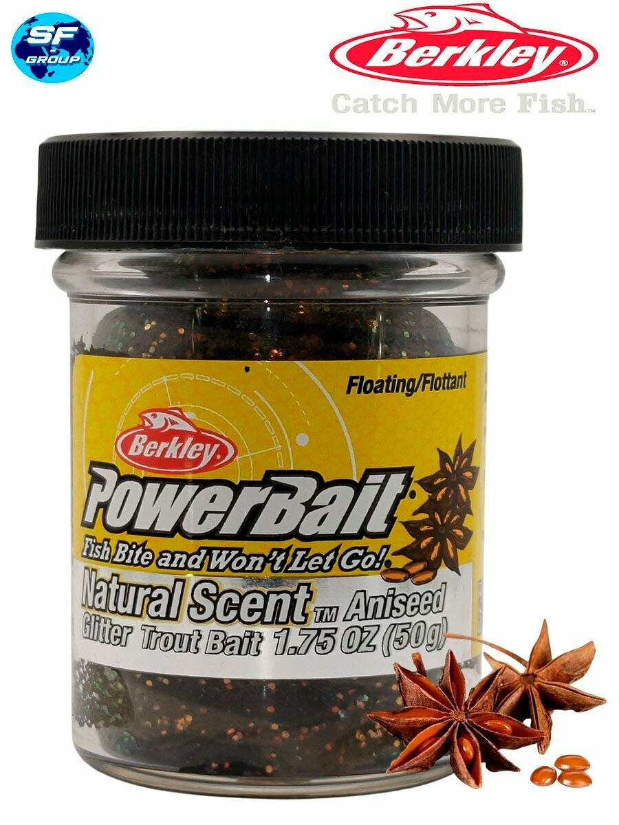 Паста Berkley PowerBait Natural Scent Trout Bait Aniseed Black & Brown 50g