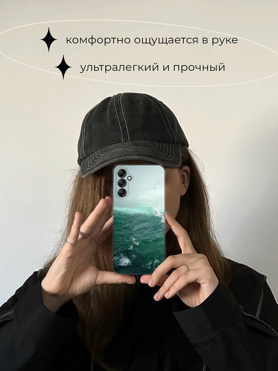 Чехол на Samsung Galaxy A15 / Самсунг А15 с принтом "Волны 12" — фото 1