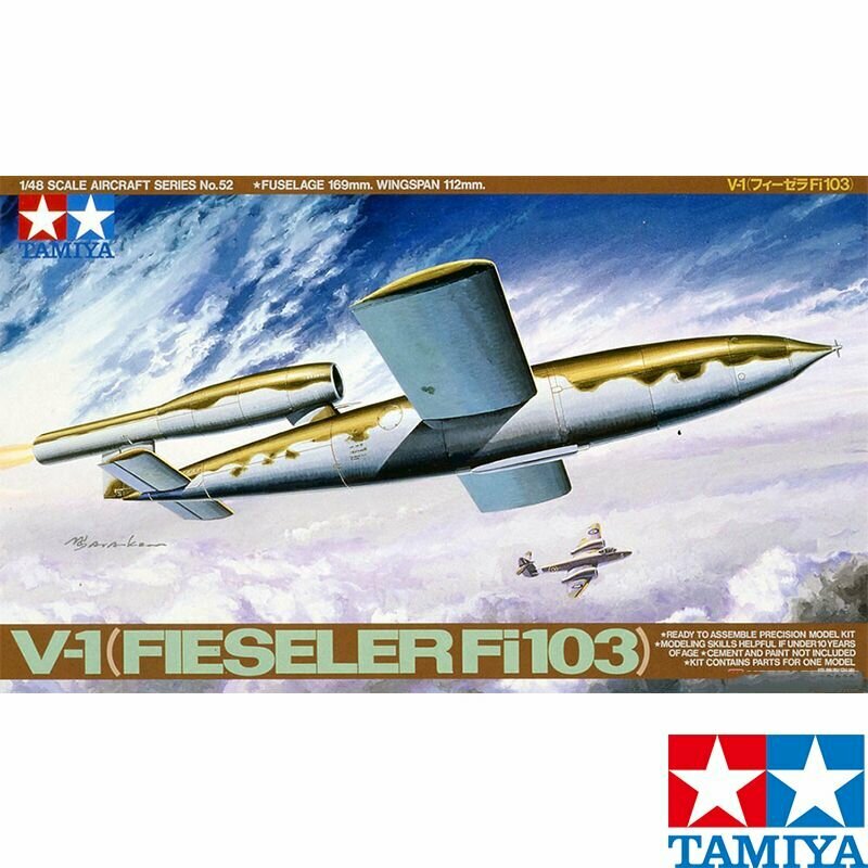 Tamiya 61052 1/48 V-1 (Fieseler FI103) Doodlebug летающая ракета сборная модель