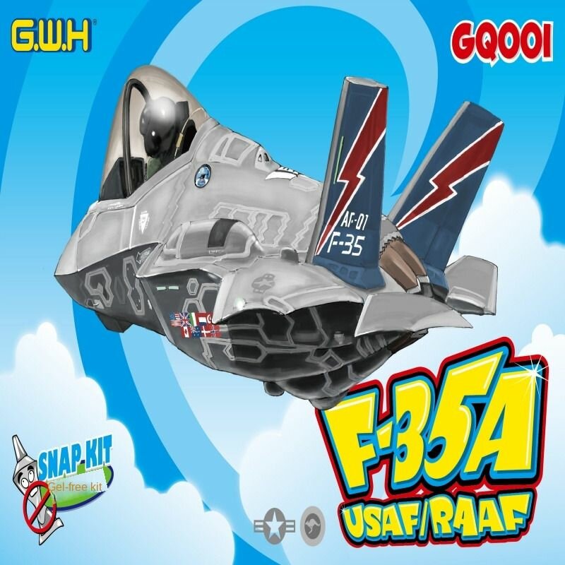 Great WaLL Hobby GQ-001 q Версия F-35A usaf/raaf Модель самолета