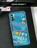 Чехол на Tecno Spark 7 / Техно Спарк 7 с принтом "Happy lovely", прозрачный