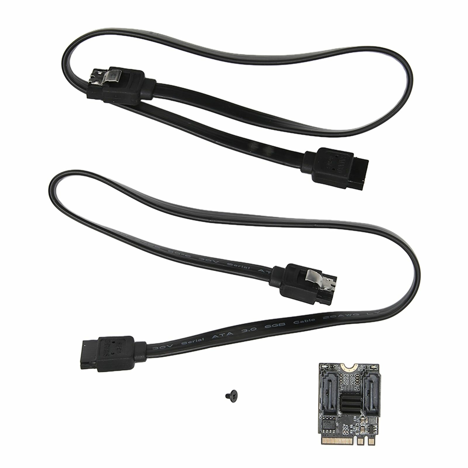 Адаптер M.2 на 2 порта SATA3.0, 6 Гбит/с, чип JMB582 для ПК