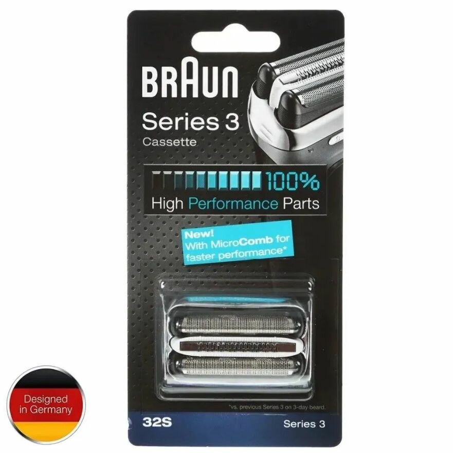 Сетка и режущий блок 32S для электробритв Braun Series 3,1 шт.