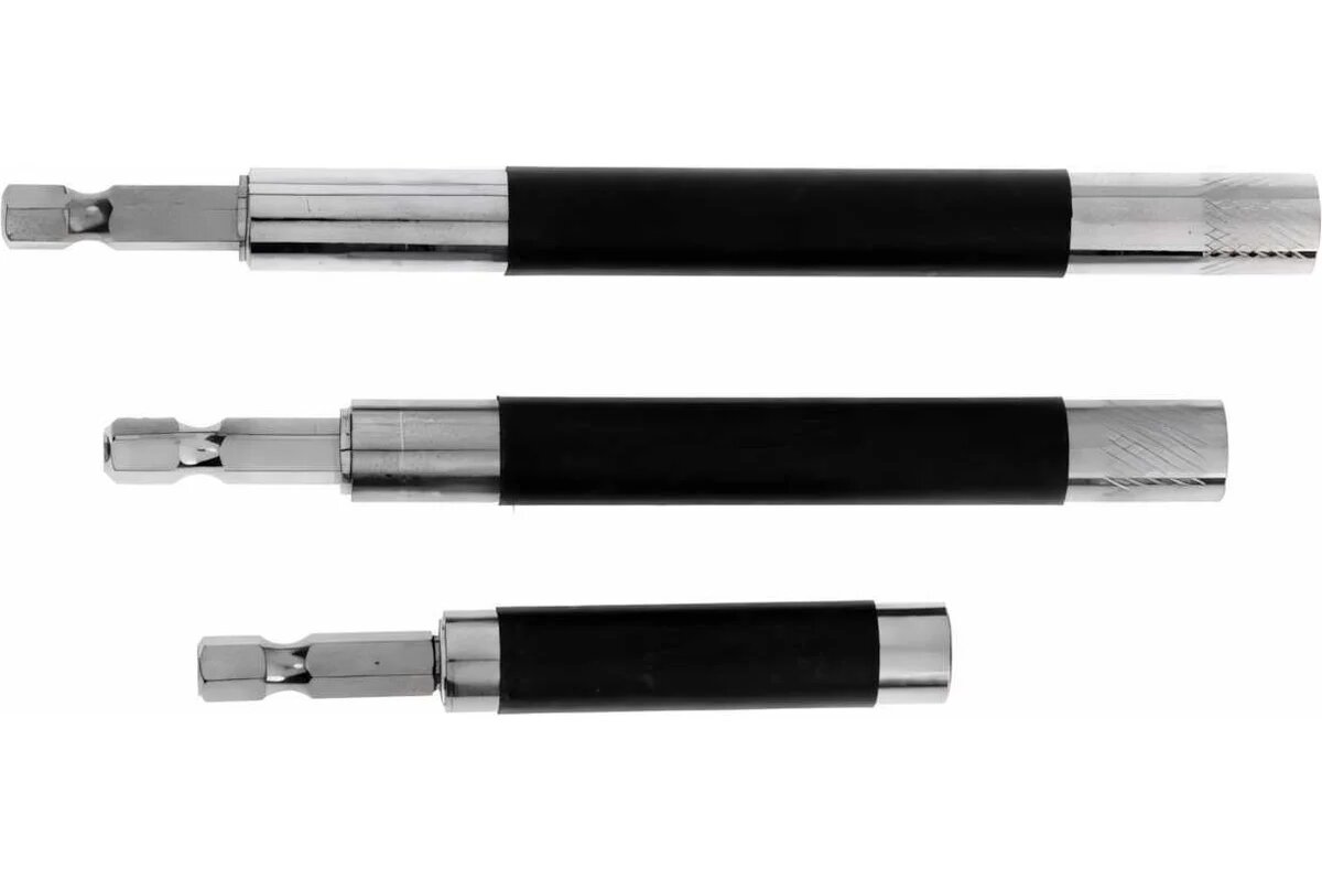 Тундра Набор телескопических удлинителей для бит 3 шт 80-120/120-195/140-240 мм