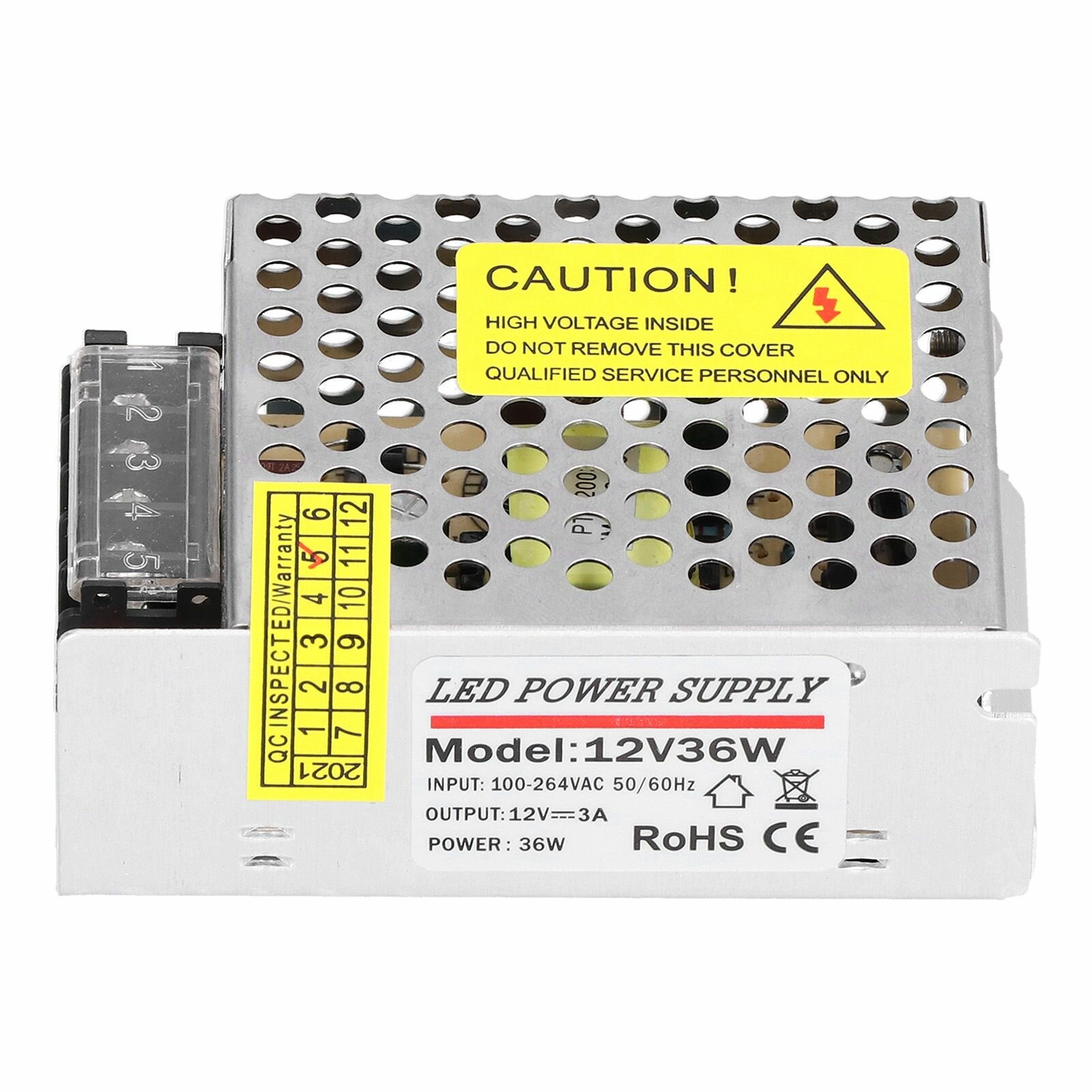 DC12V 36W 3A Драйвер преобразователя импульсного источника питания для светодиодной ленты системы камеры безопасности