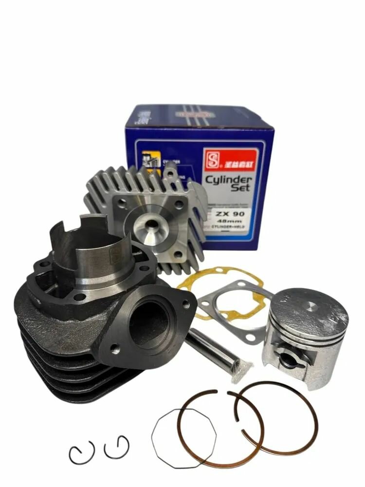 Поршневая (ЦПГ) Honda DIO 34 zx90, d-48mm/90cc в комплекте с ГБЦ SEE