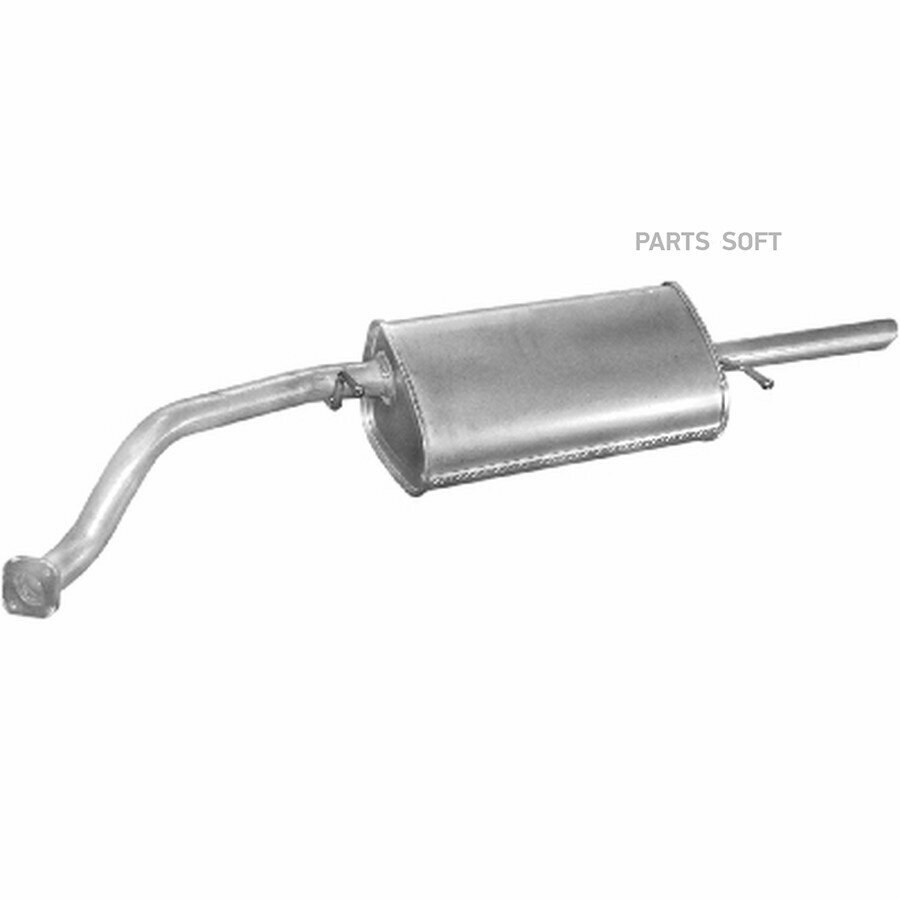 Глушитель задн. часть DAEWOO LANOS 1,3-1,5 97-03 (Польша) от официального дистрибьютора, EDEX, артикул 0509