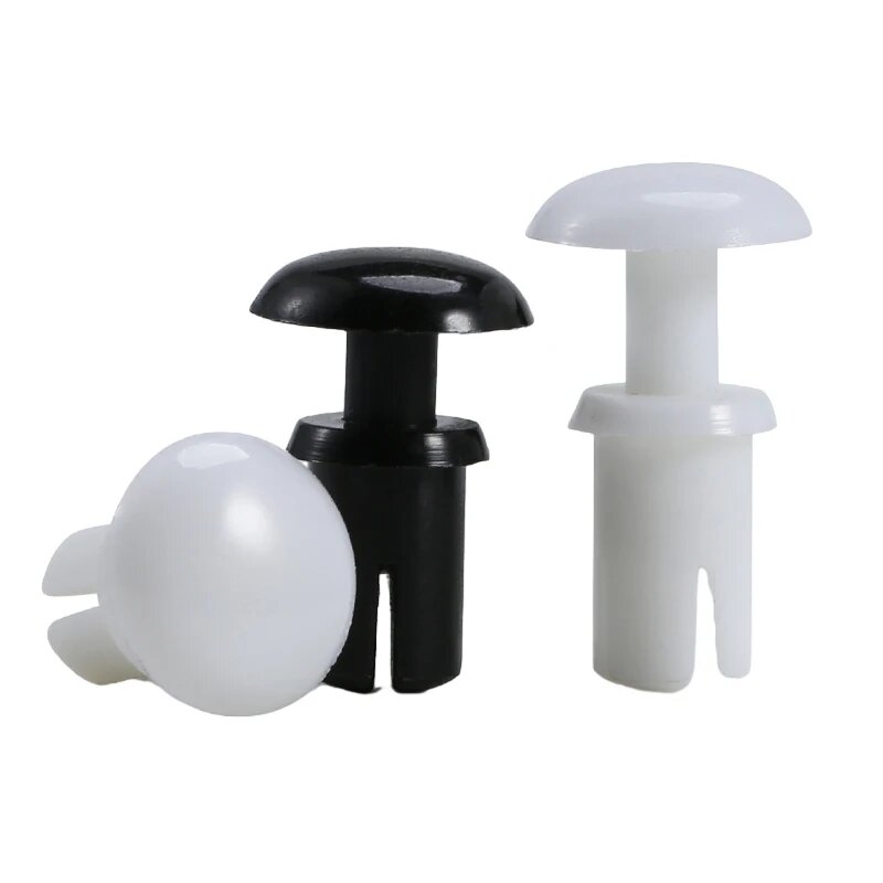 50 шт. 2 мм 2,6 мм 3 мм 3,5 мм 4 мм 5 мм 6 мм Белый Черный R Тип Нейлоновый Пластиковый Пресс Заклепка Винт Расширительная Трубка Анкерная Вилка для ПК