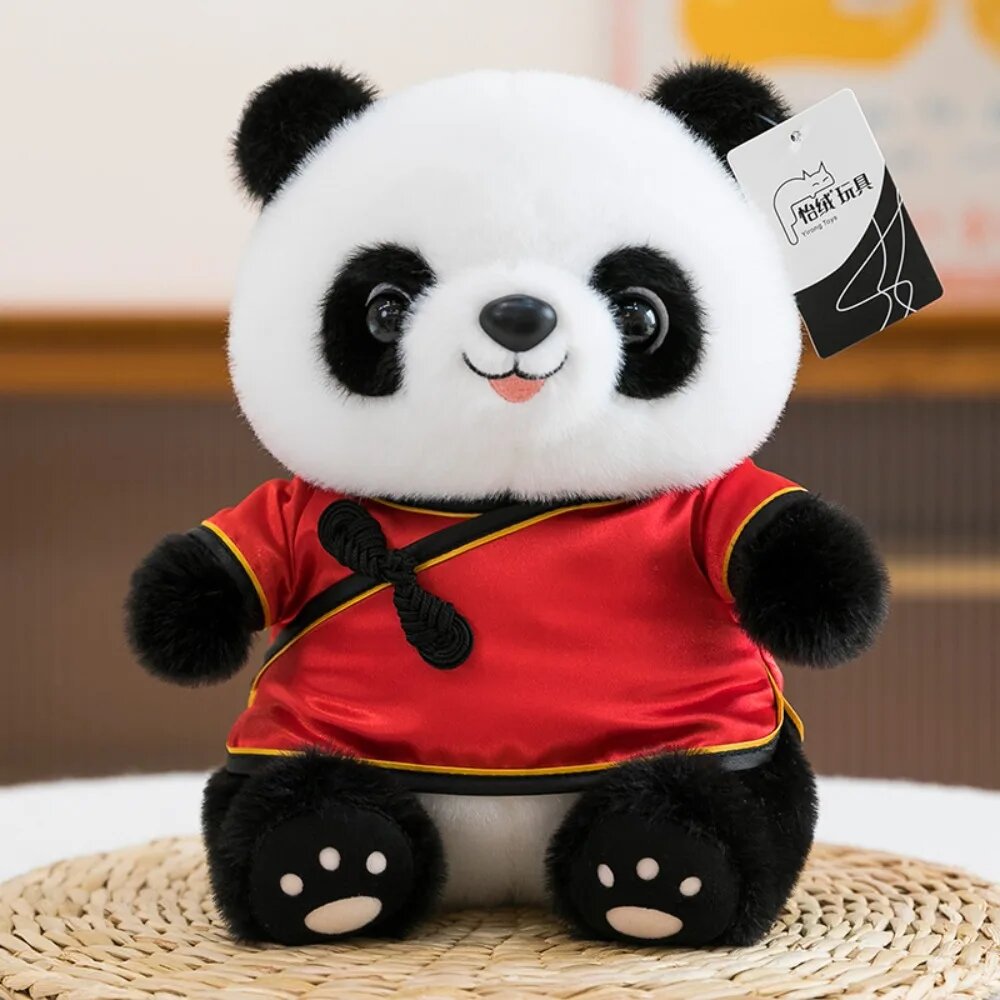 Плюшевая панда Hanfu 15/25 см 25cm Red