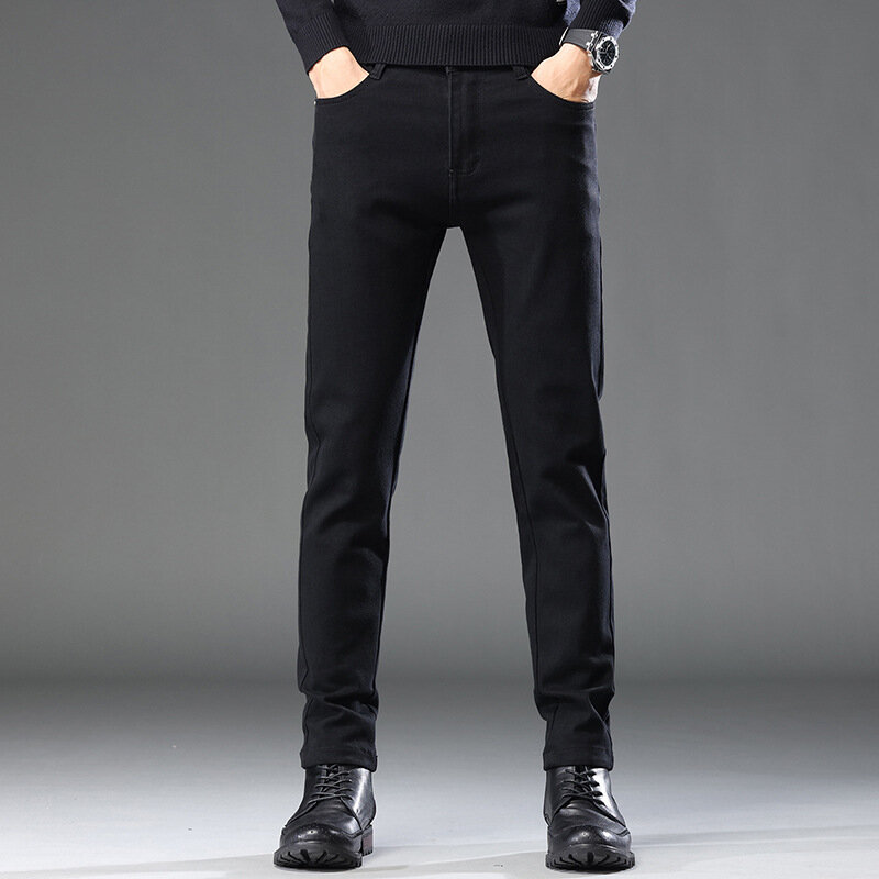 Мужские джинсы Чистый цвет / прямые B1, LI Mall талии_34