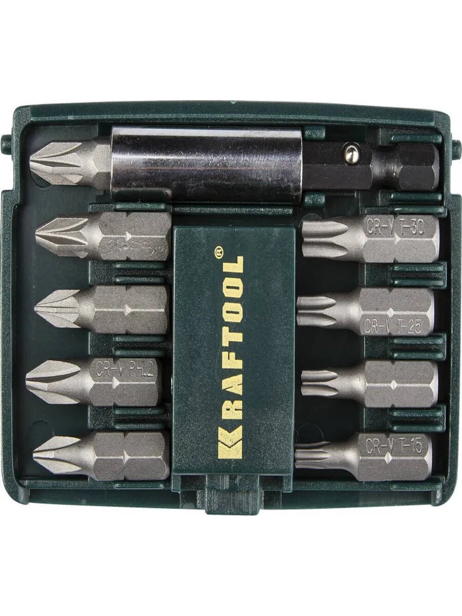 Compact-10, с магнитным адаптером, 10 шт, набор бит