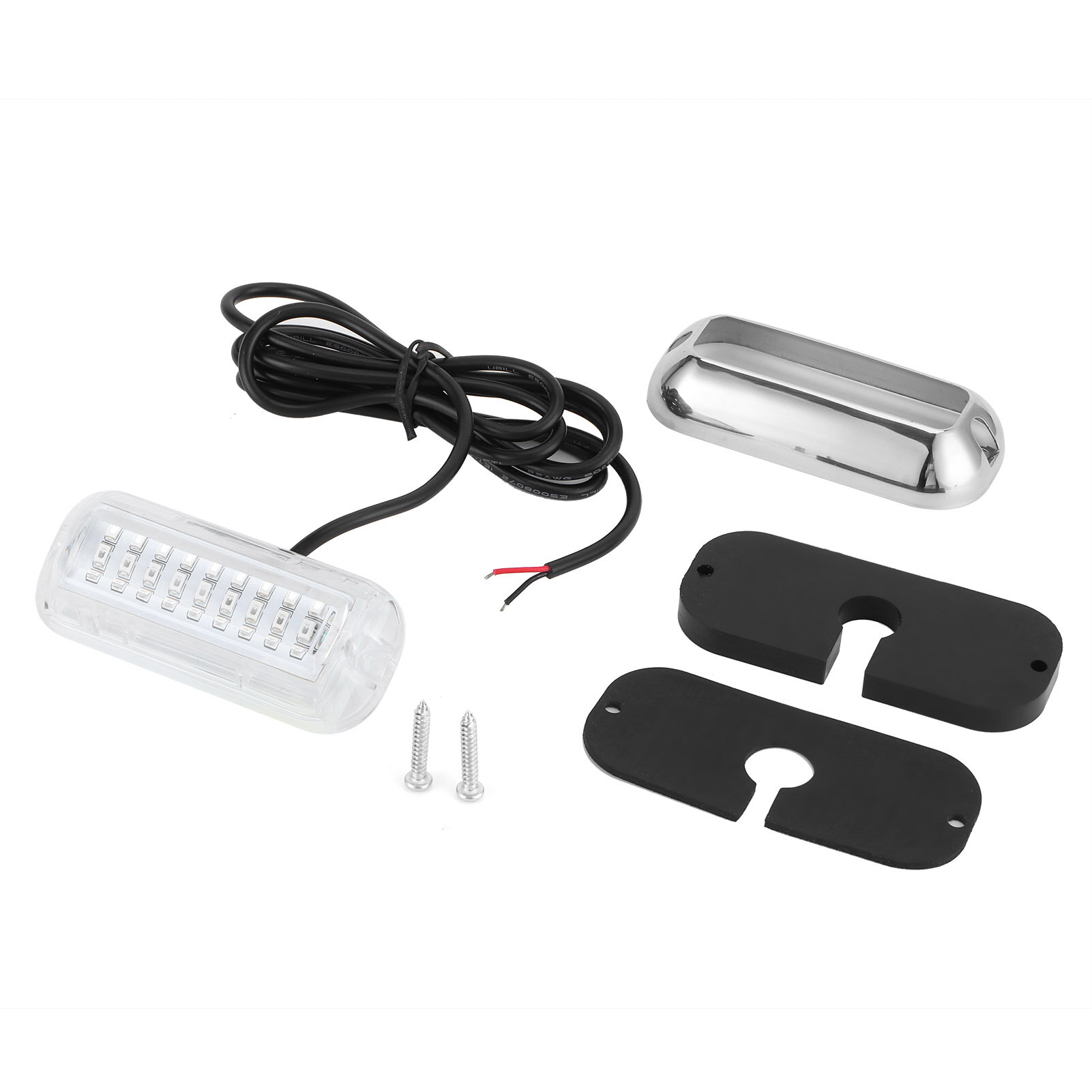 Подводный корабельный прожектор, светильник из нержавеющей стали, 27 светодиодов, водонепроницаемый морской фонарь, 50 Вт, постоянный ток 10-30 В.