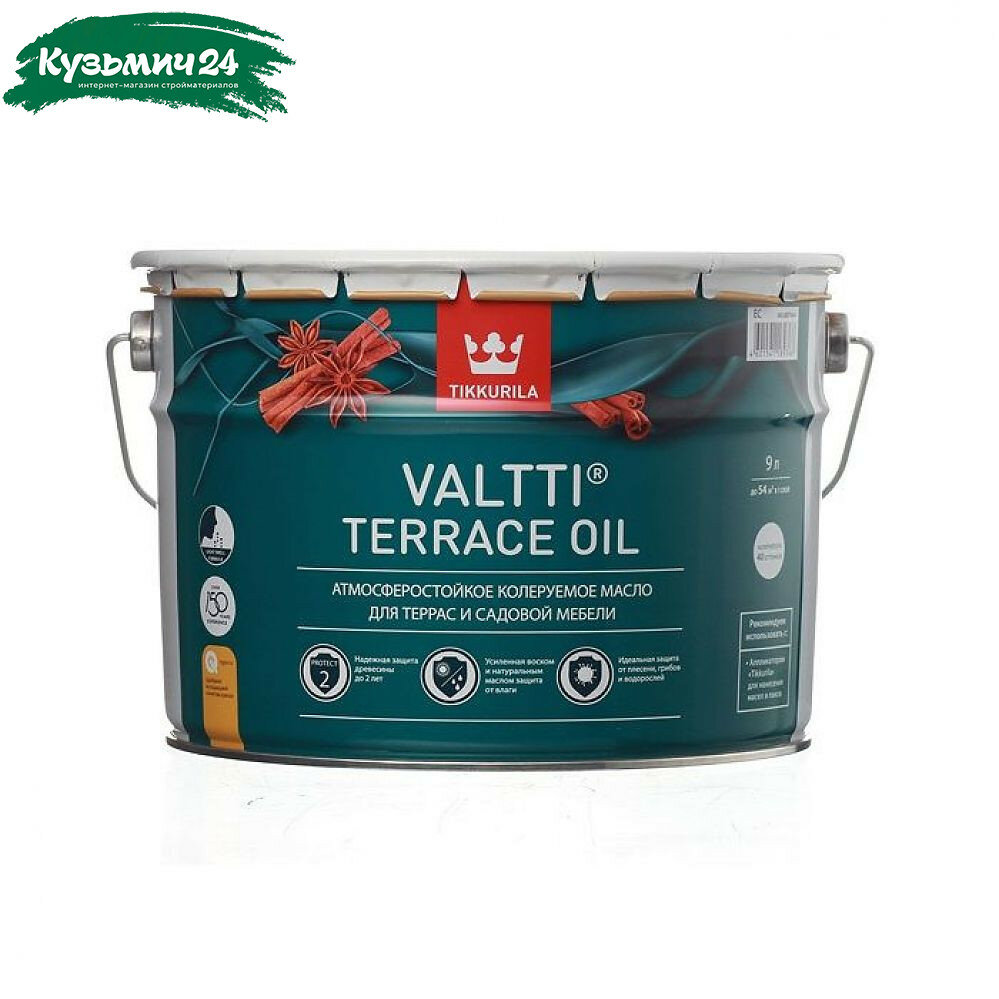 Valtti Terrace Oil масло для террас 9 л, 1 шт