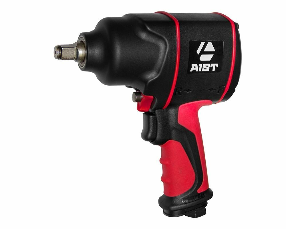 Гайковерт пневматический ударный (пневмогайковерт) 1492 Нм 1/2 дюйма мощный AIST 90141520 для колес легкового автомобиля, гаража, шиномонтажа и автосервиса профессиональный композитный, Twin Hammer