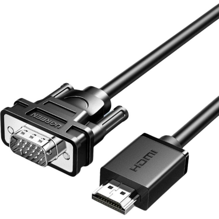 Аксессуары для компьютерных корпусов UGREEN HDMI to VGA, 2m EU