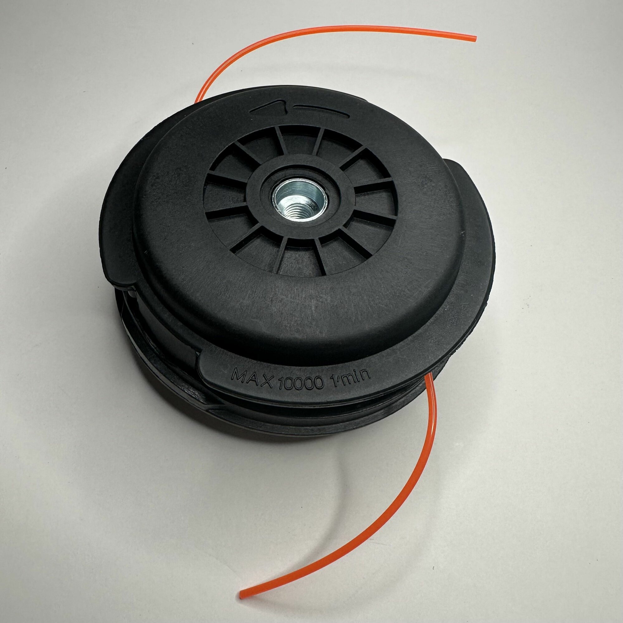 Катушка для триммера ударопрочная / Триммерная головка полуавтоматическая / Барабан-шпуля М10х1.25 мм левая резьба чеглок