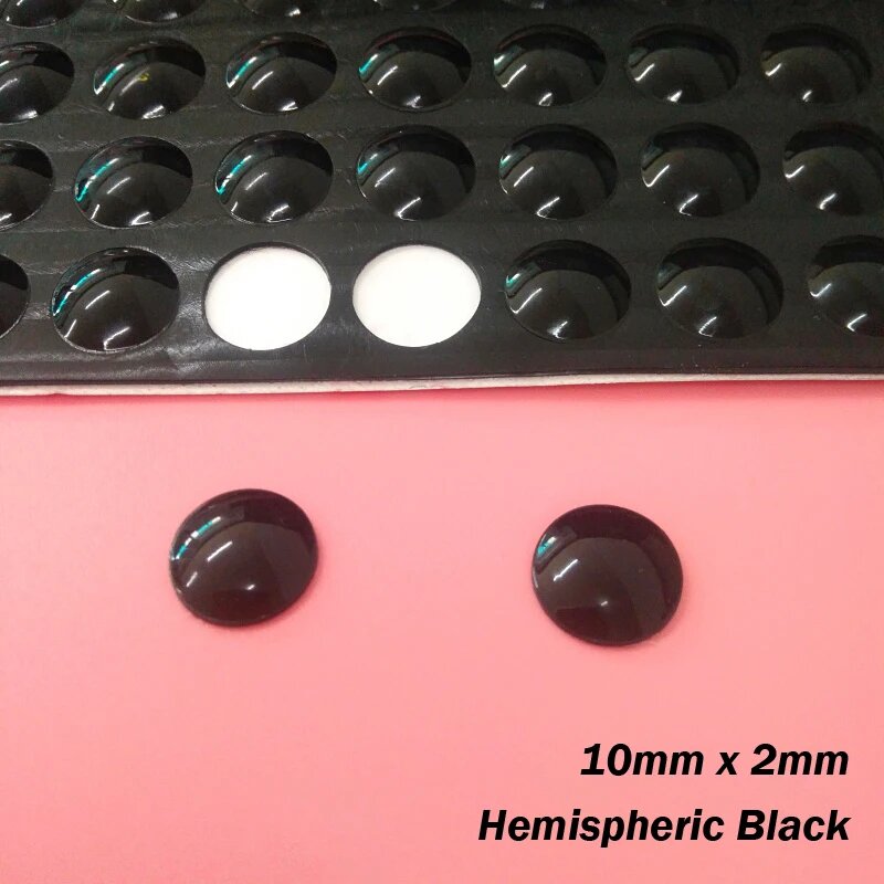 100 шт. самоклеящиеся круглые силиконовые резиновые бамперы, мягкие прозрачные черные противоскользящие амортизаторы, подушечки для ног, демпфер 10 мм Черный, Black 10mmx2mm