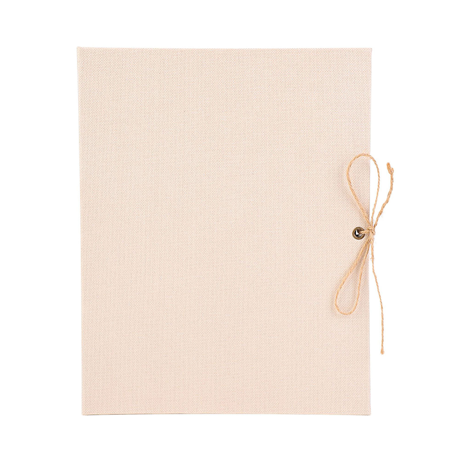 Творческий льняной альбом для открыток своими руками, простой альбом для скрапбукинга, с отрывными листами и веревочным ремешком, 30 страниц (бежевый)