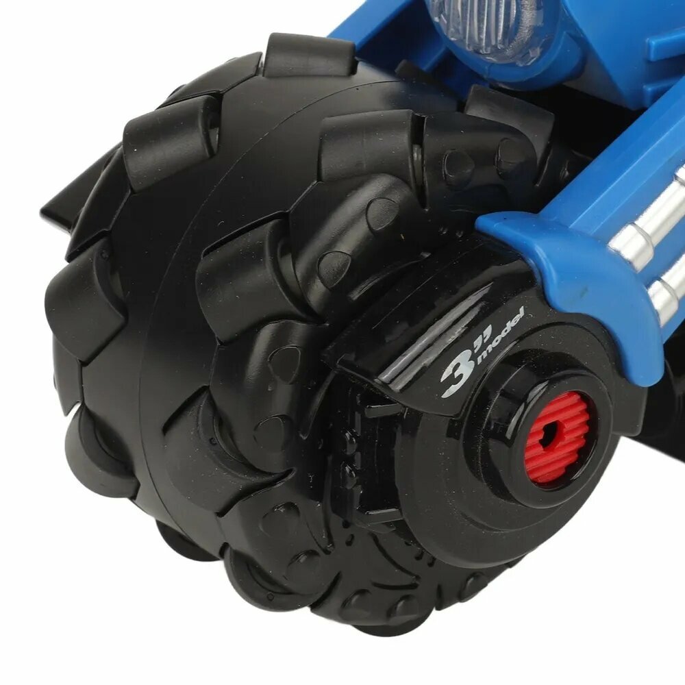 Масштаб 1:10, игрушка для мотоцикла с дистанционным управлением, высокоскоростной радиоуправляемый трюковый мотоцикл с фигуркой для верховой езды, синий