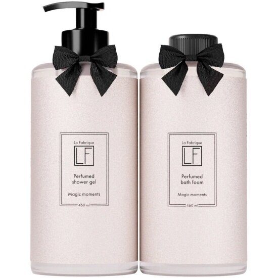 Подарочный набор LA Fabrique парфюмированные гель для душа и пена для ванн Magic moments (молоко с медом), 300 мл