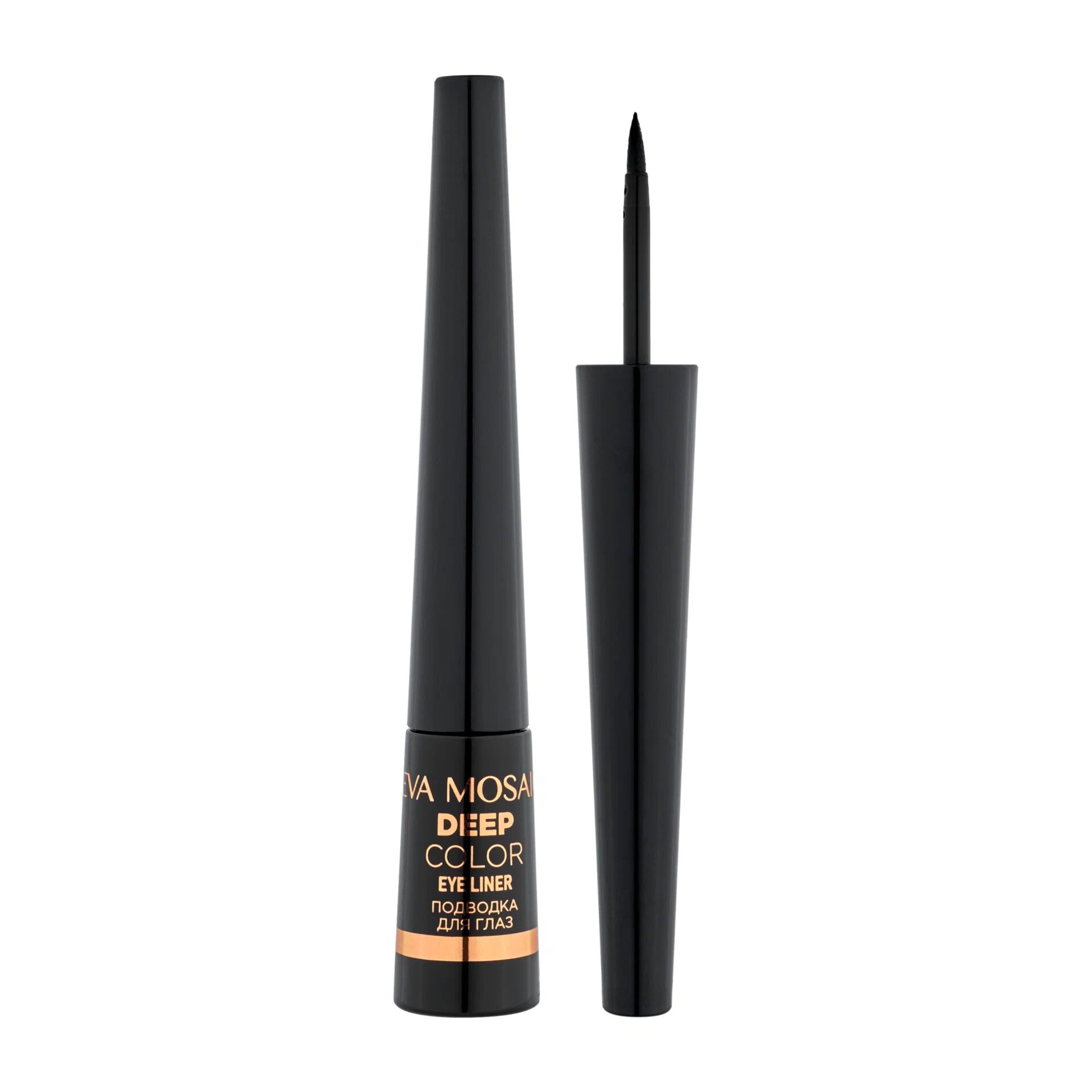 Eva Mosaic Подводка для глаз Deep Color Eye Liner жидкая, Черная
