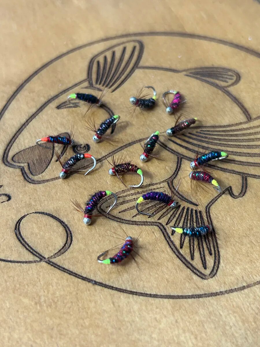 Набор мух на хариуса и ленка, 15 шт