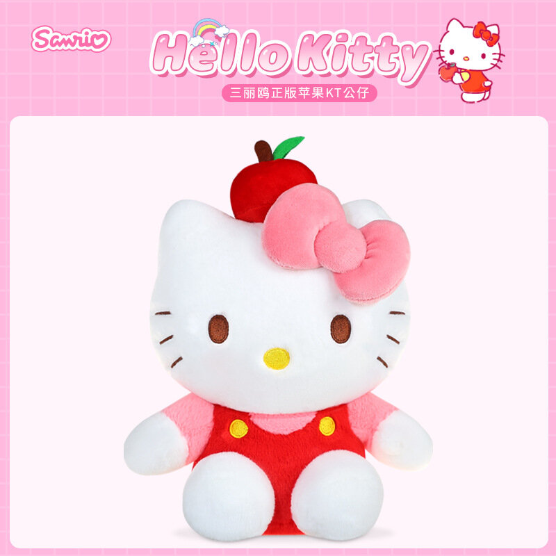 Натуральная кукла hellokitty, плюшевая кукла Hello Kitty, милый подарок на день рождения, тканевая кукла лучшего друга для девочки