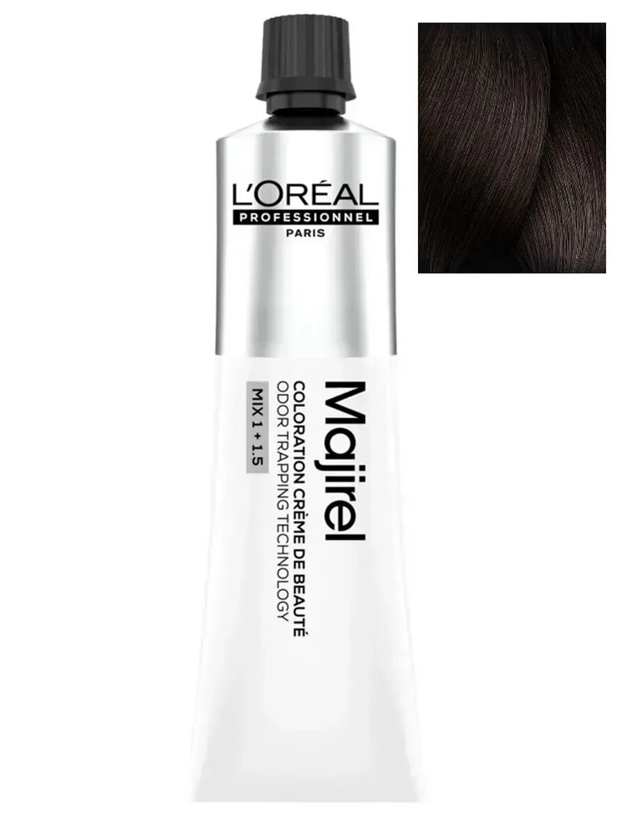 Краска для волос L'Oreal Professionnel Majirel [OTT] Краситель-крем с технологией улавливания запаха, 5.18