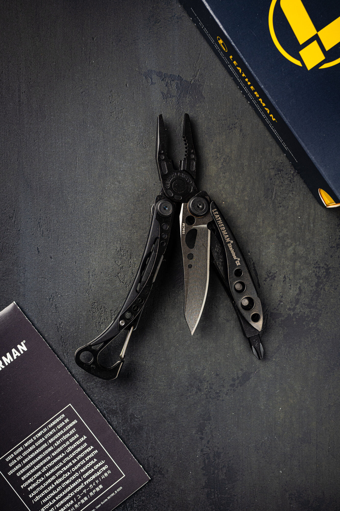 Мультитул Leatherman Skeletool CX Onyx, 7 функций, черный матовый