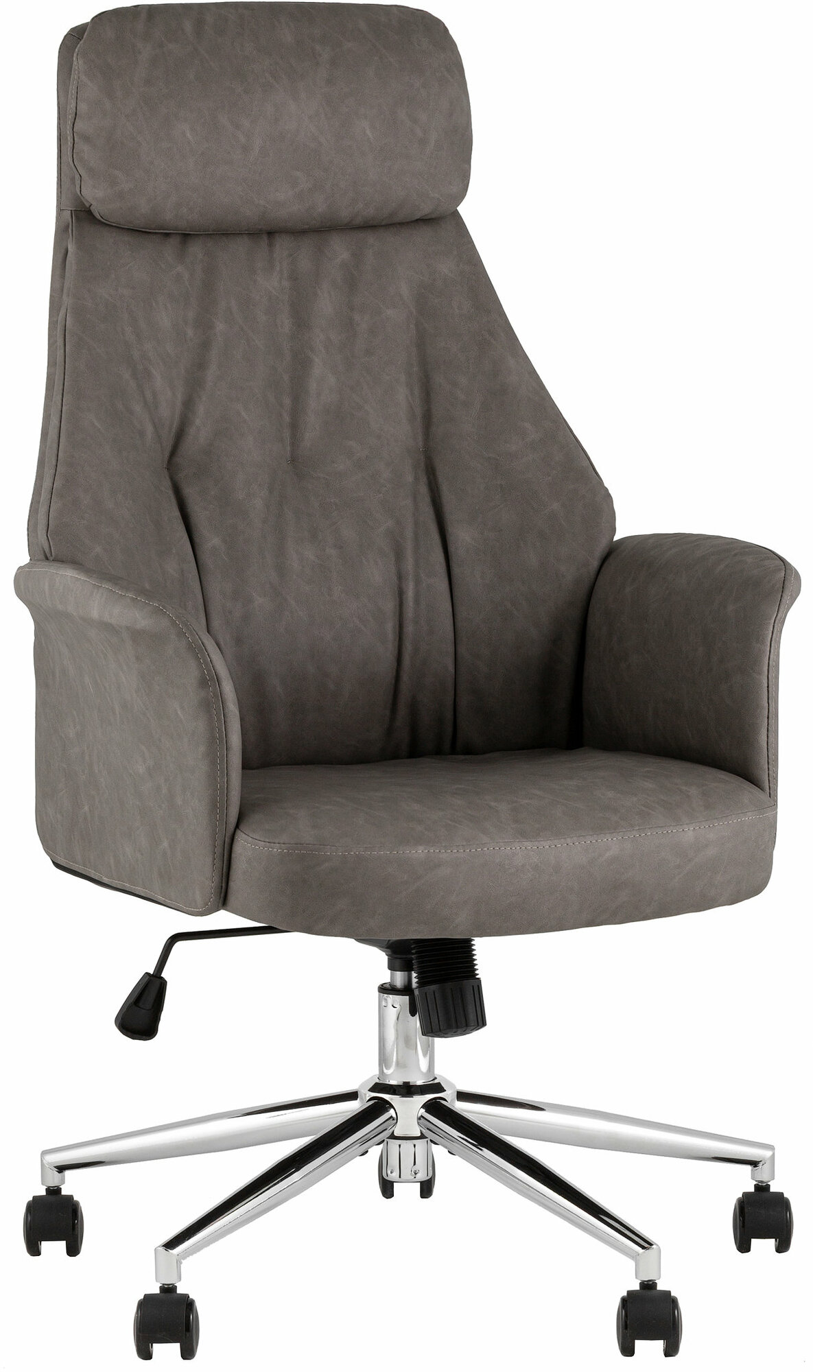 Кресло офисное STOOL GROUP TopChairs Neoma Экокожа серый Размеры: Высота 1115мм Глубина 650мм Ширина 670мм