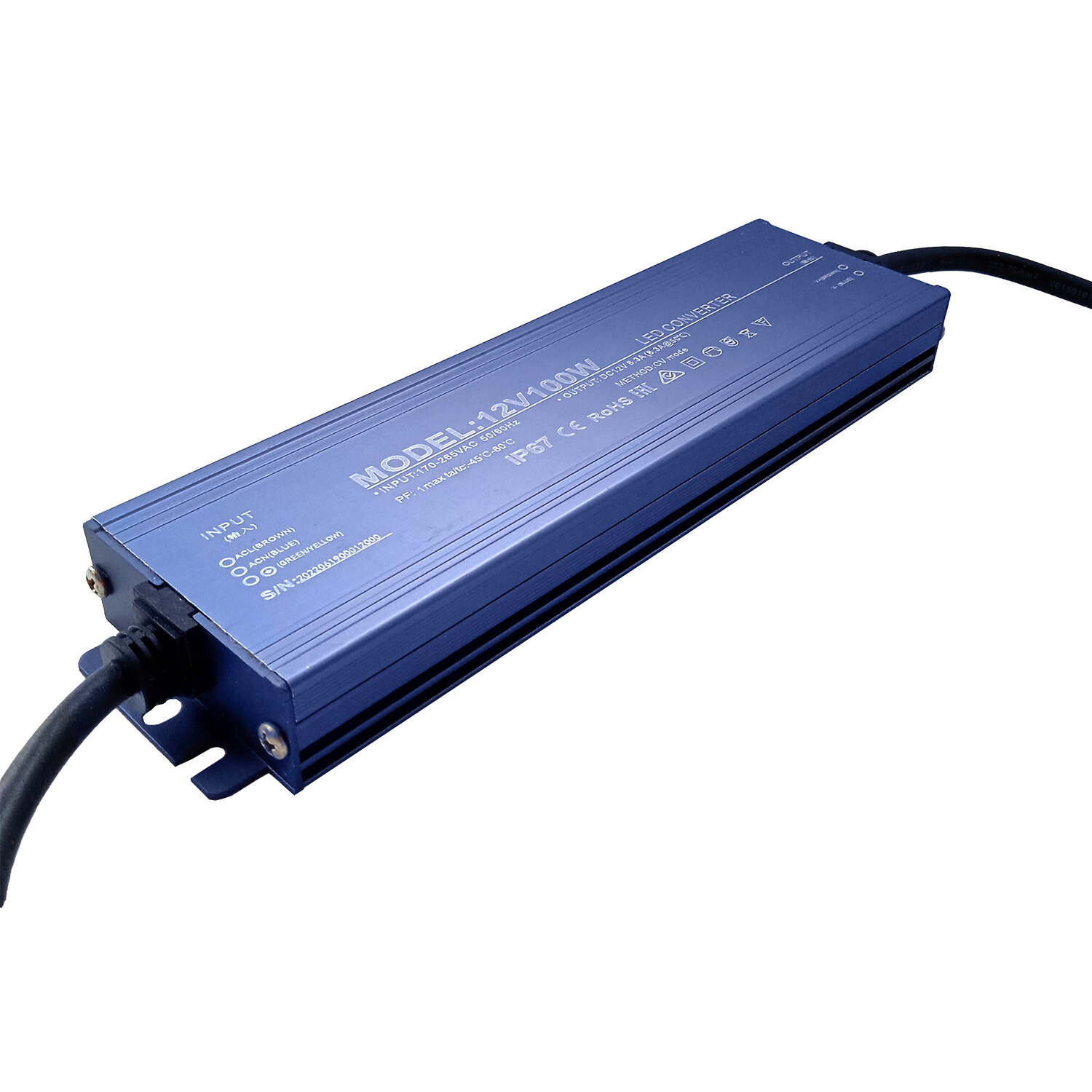 Блок питания 100вт 12в ip67 Герметичный Giant4