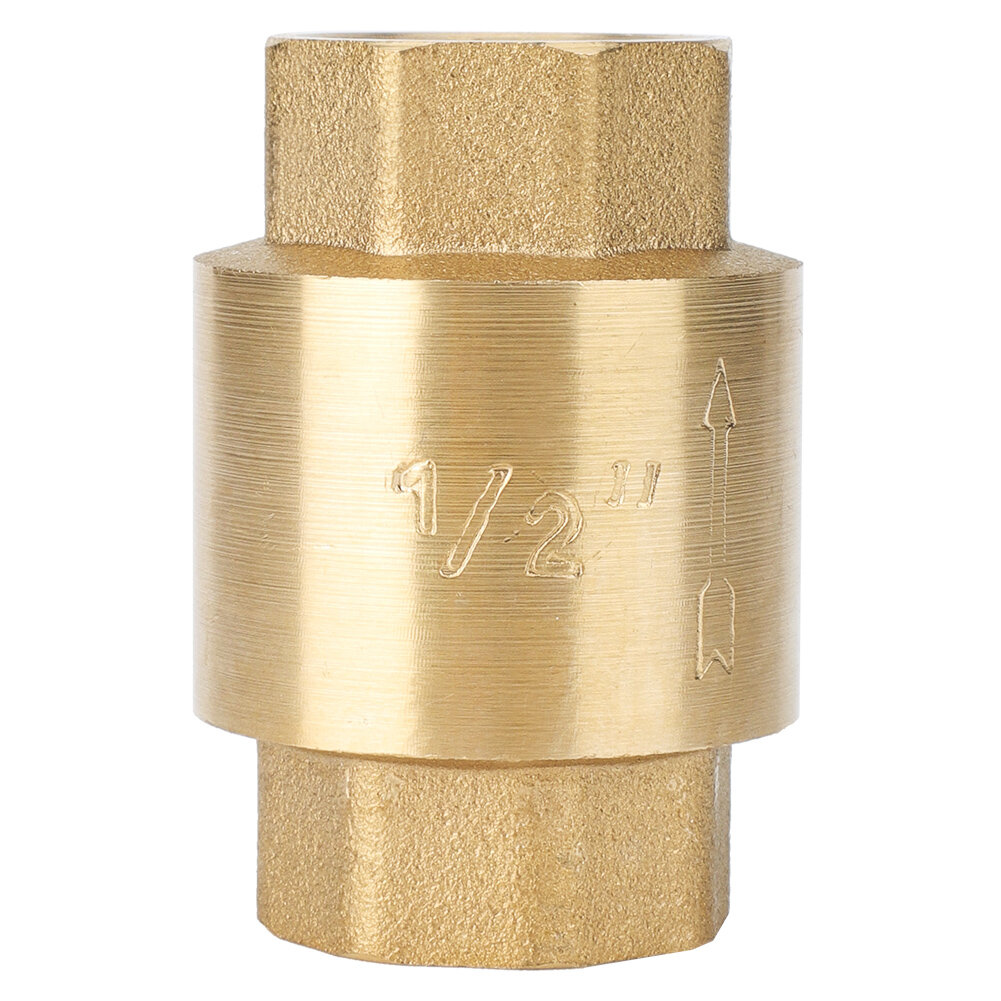 High Accuracy Brass Threaded One Way Non Return Check Valve For Water Gas Oil (G1/2")