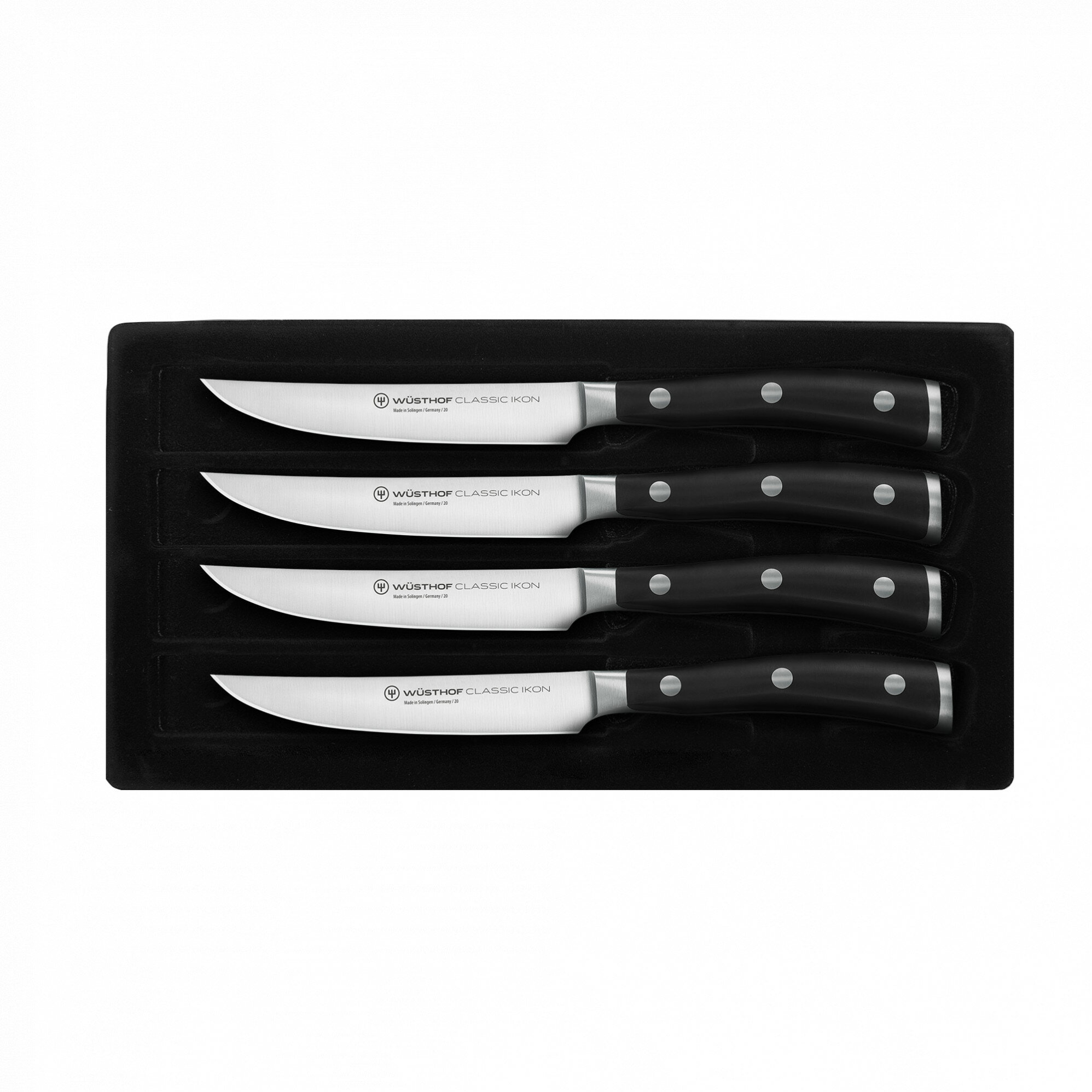 Набор кухонных ножей для стейка 4 штуки, серия Classic Ikon 9716 WUESTHOF