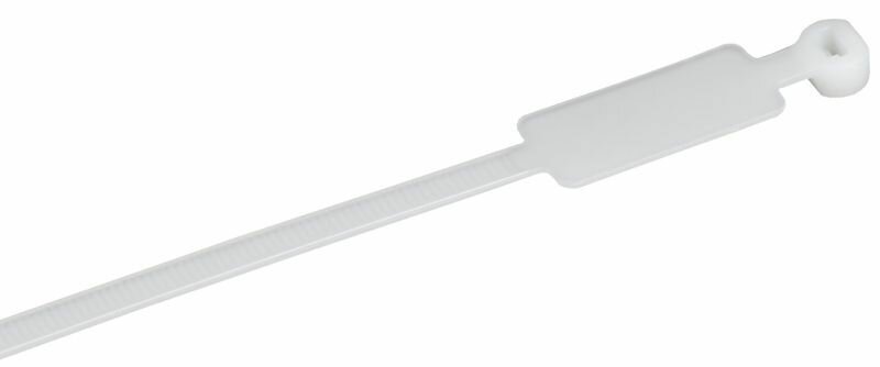 Хомут 4.8х300мм P6.6 маркерный бел. (уп.100шт) IEK UHH14-D048-300-100-K01