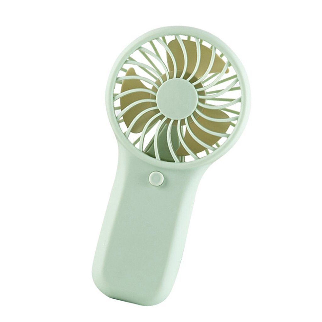 Ручной вентилятор mini portable small fan AA с питанием от батареи-зеленый